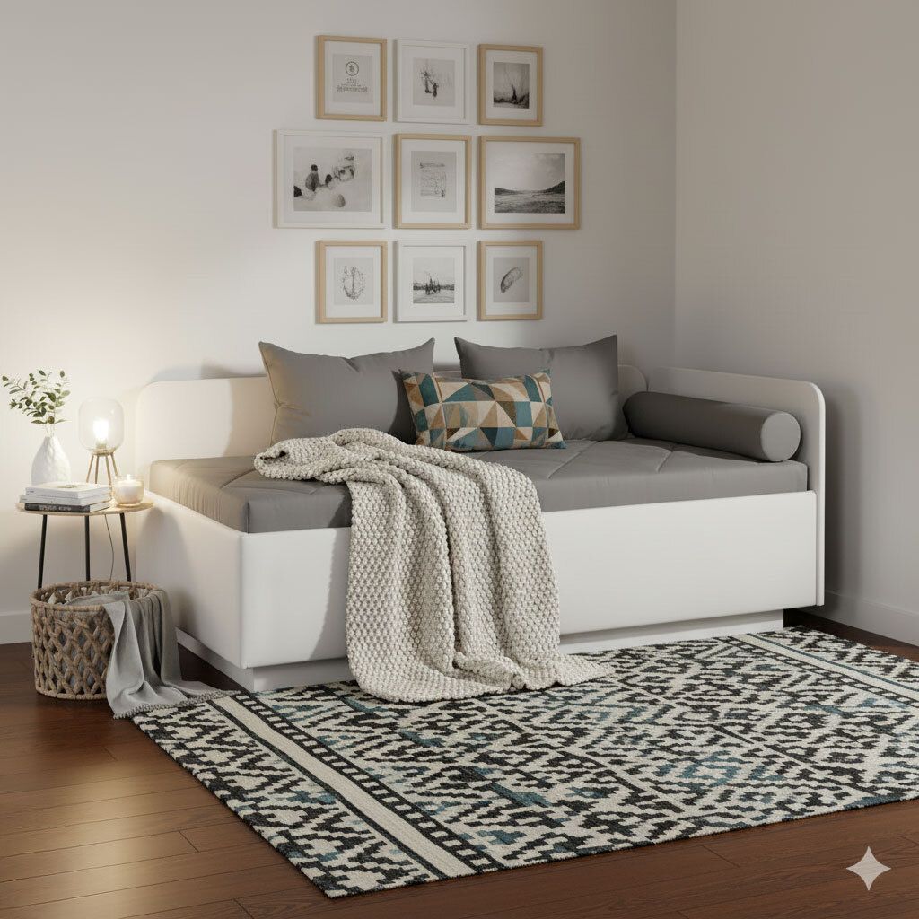 Verwunderlich Studioliege Mit Bettkasten 90x200 Ebenbild